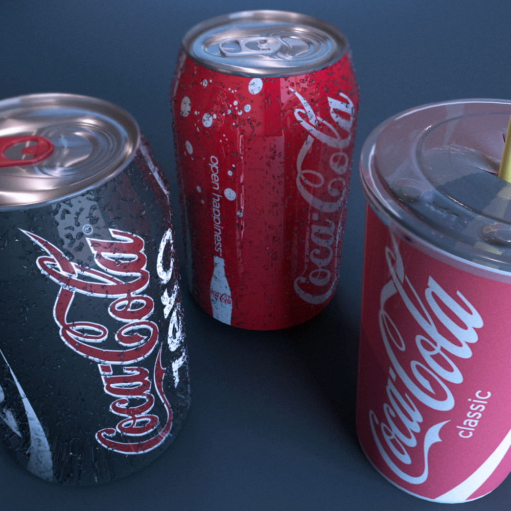 3d model of coca cola