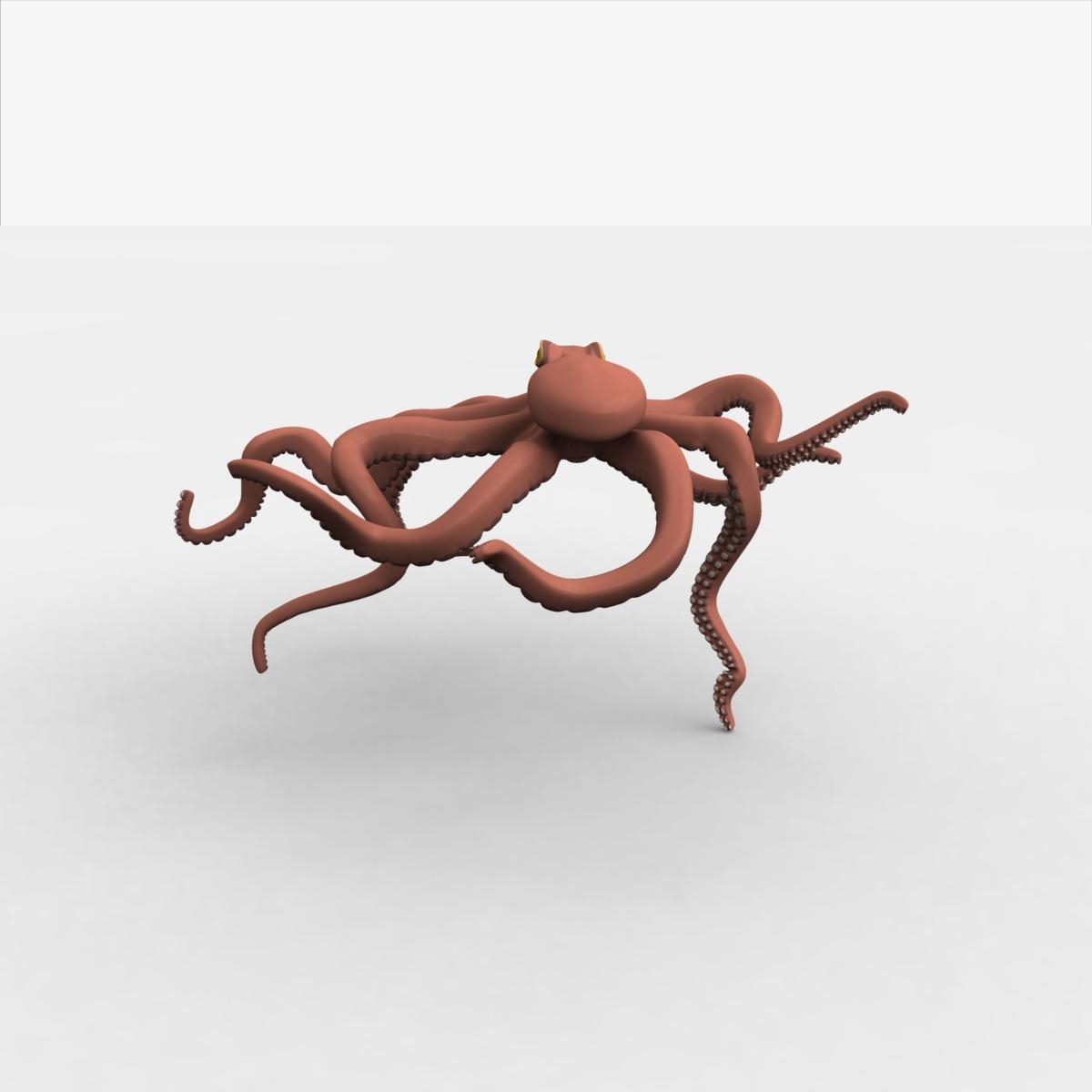 3d model octopus giant pacific