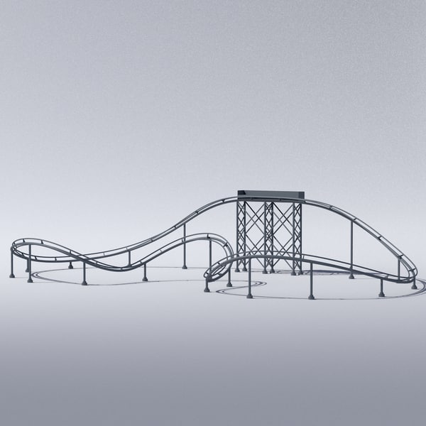 roller coaster 3d c4d