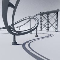 girder bridges construction c4d