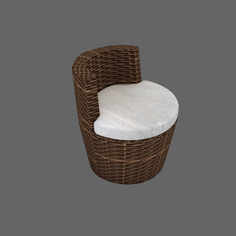 rattan chair 3d max