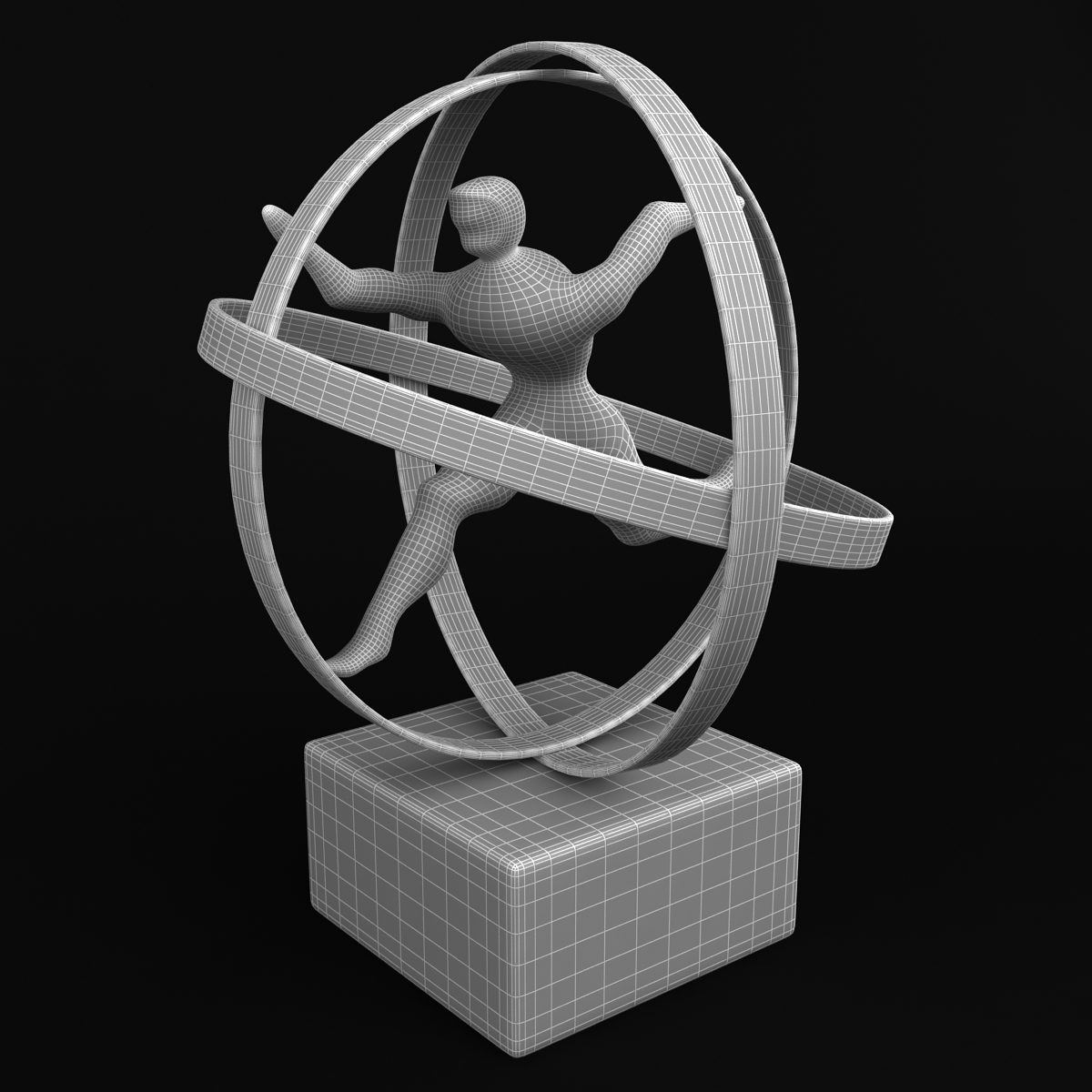 abstract sculpture 3d model