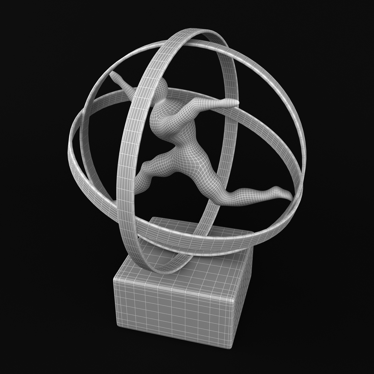 abstract sculpture 3d model