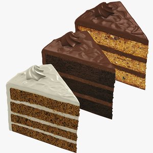 3d model slice cake