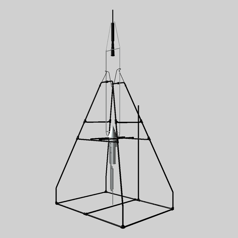 3d model of rocket robert goddard liquid