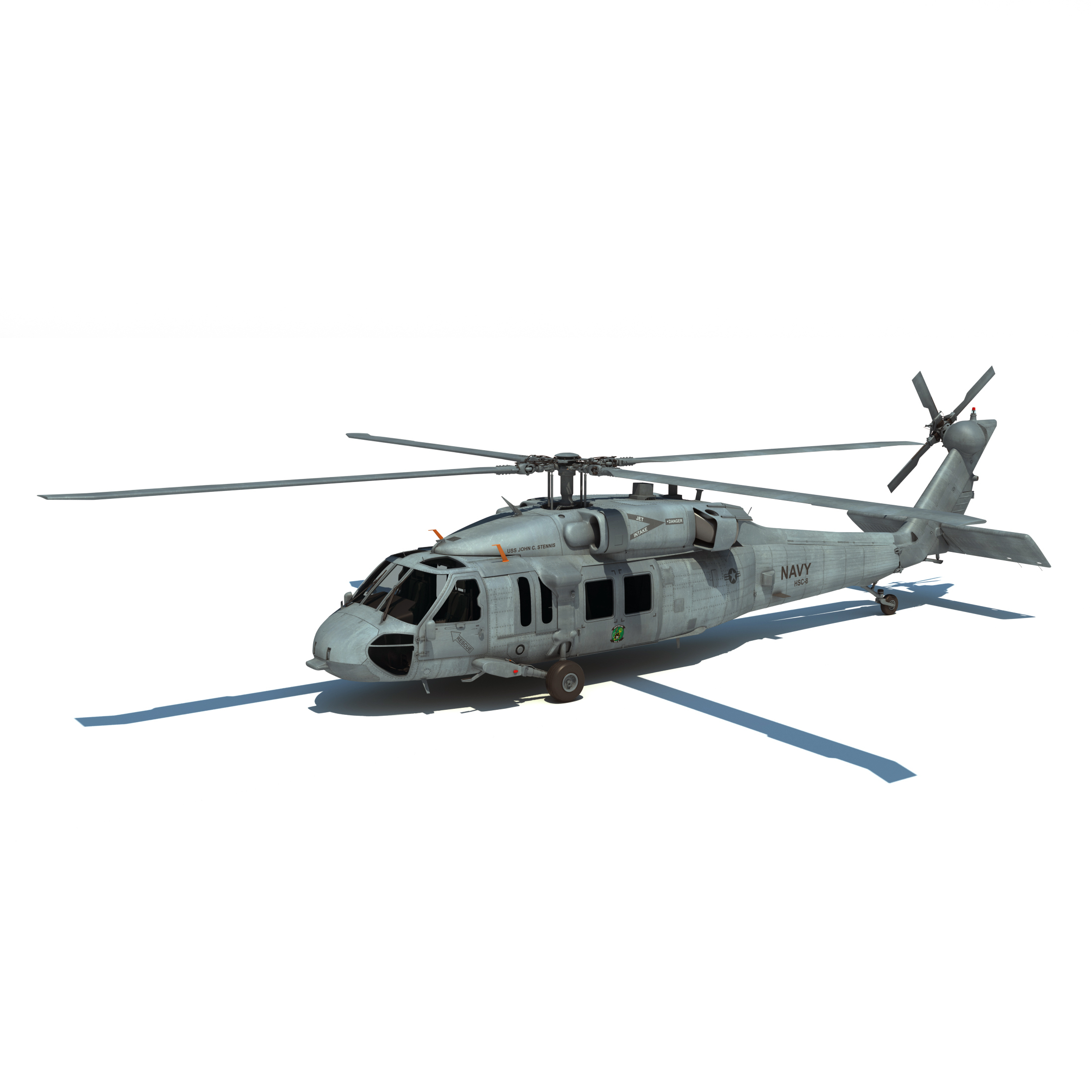 mh-60s sikorsky military helicopter 3d model