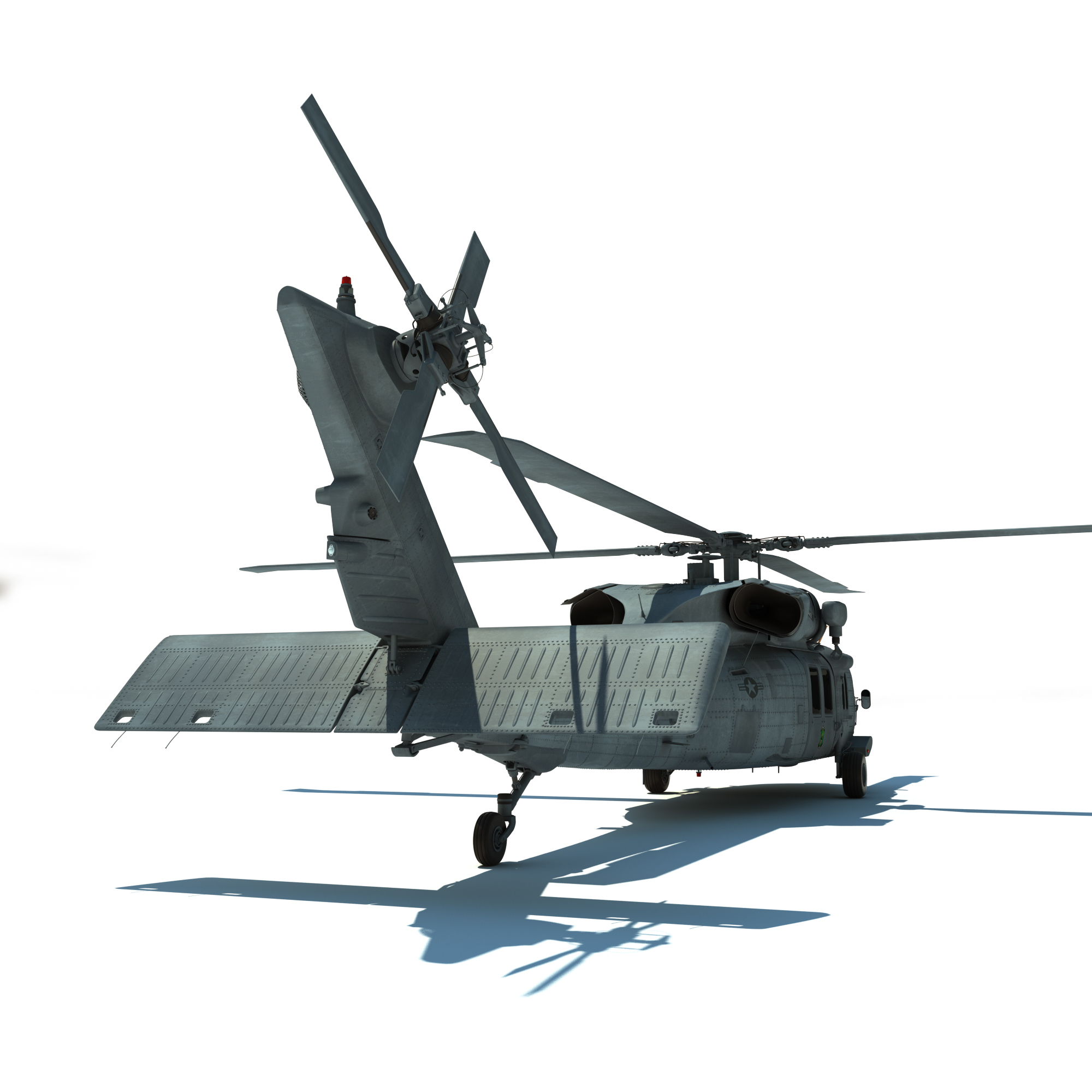 mh-60s sikorsky military helicopter 3d model