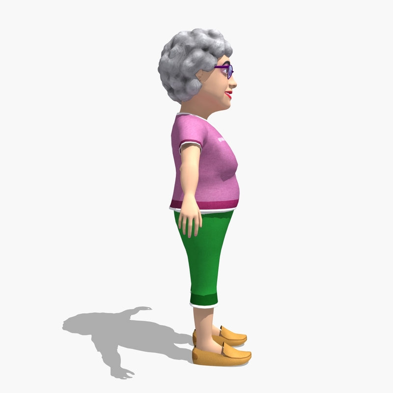3d model gran grandma