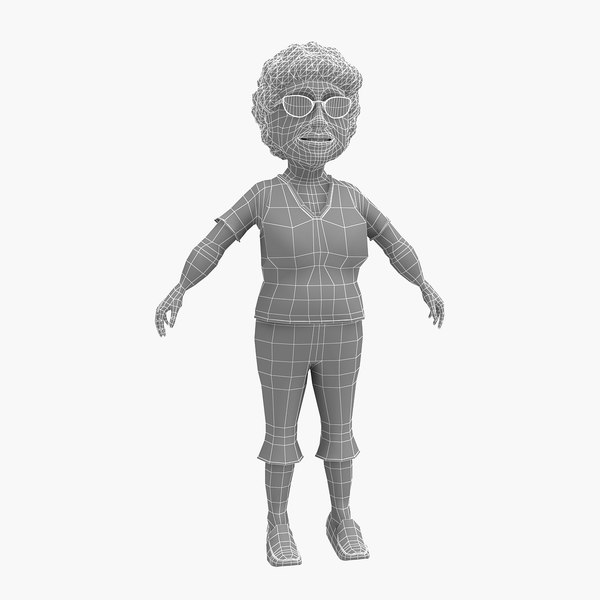 3d model gran grandma