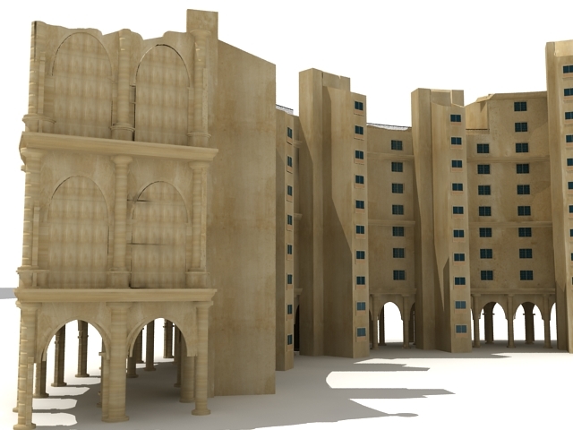 roman style building 3d model