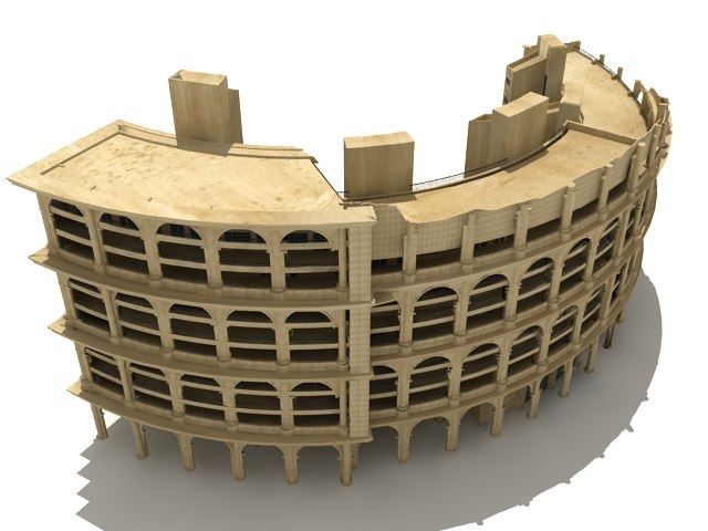 roman style building 3d model
