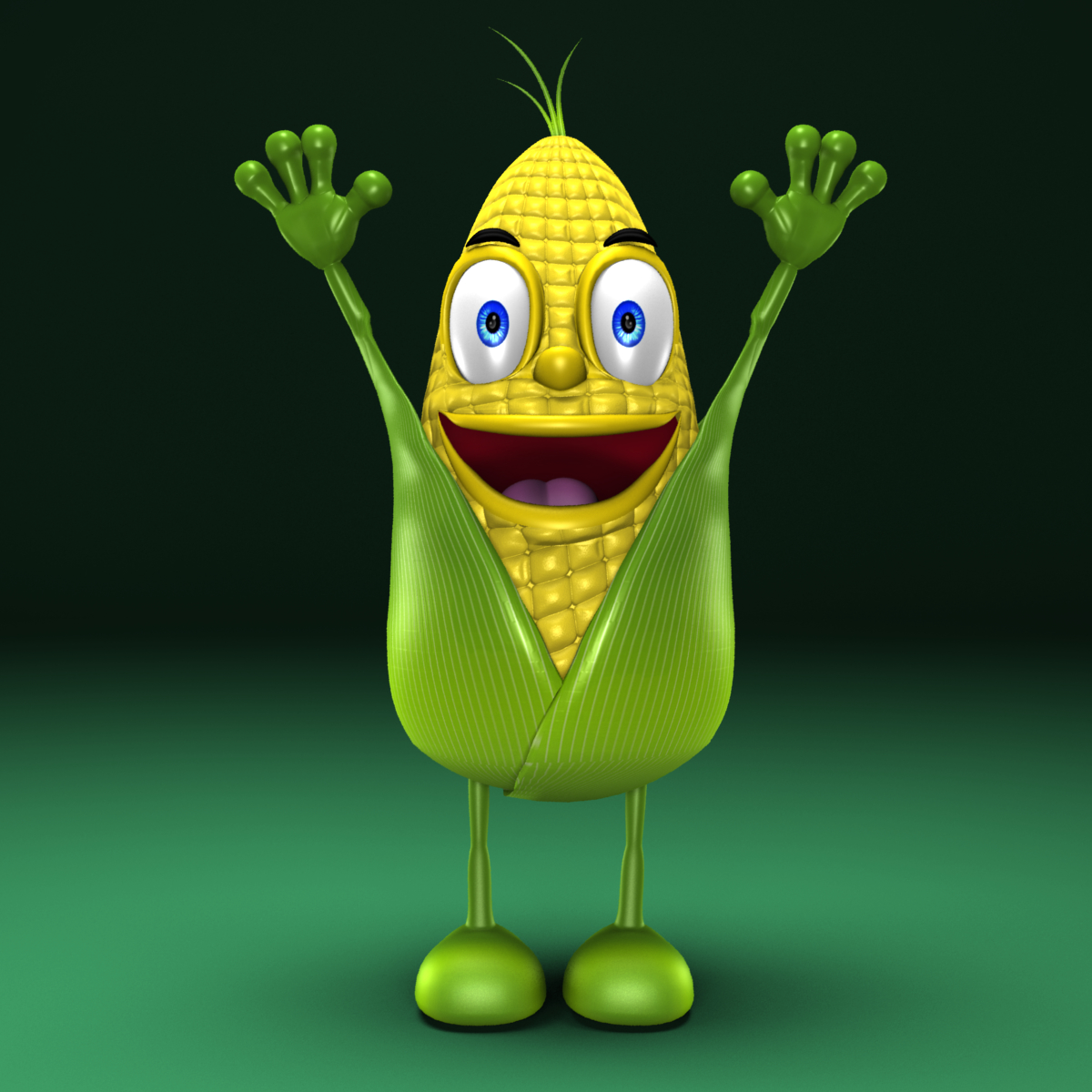 3d max cartoon maize