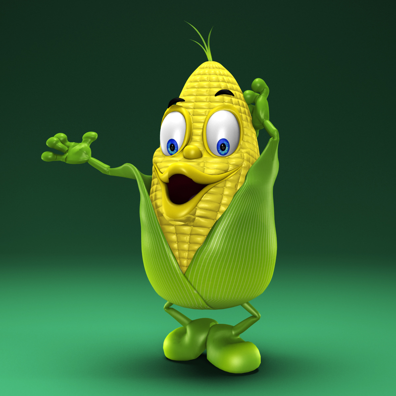 3d max cartoon maize