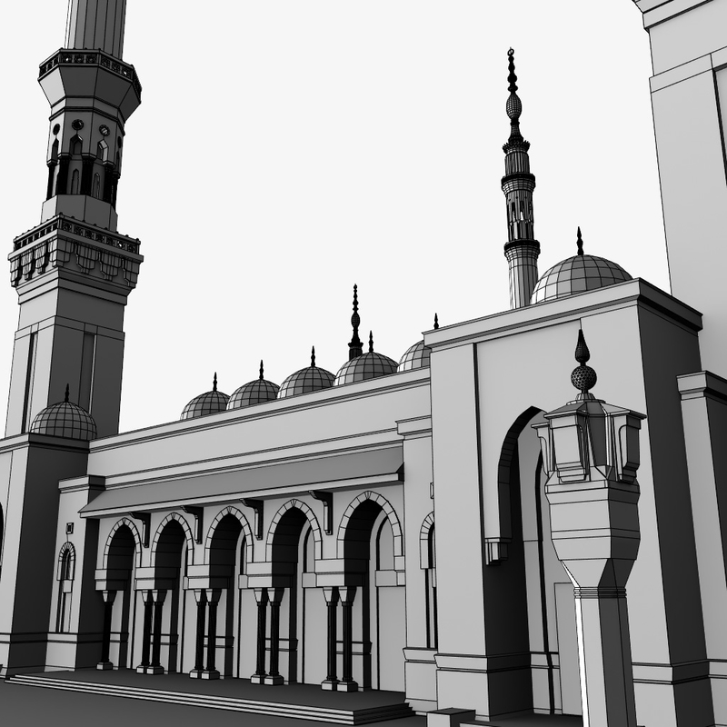 prophet masjid nabawi 3d model