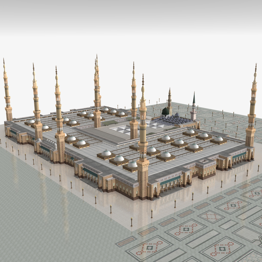 prophet masjid nabawi 3d model