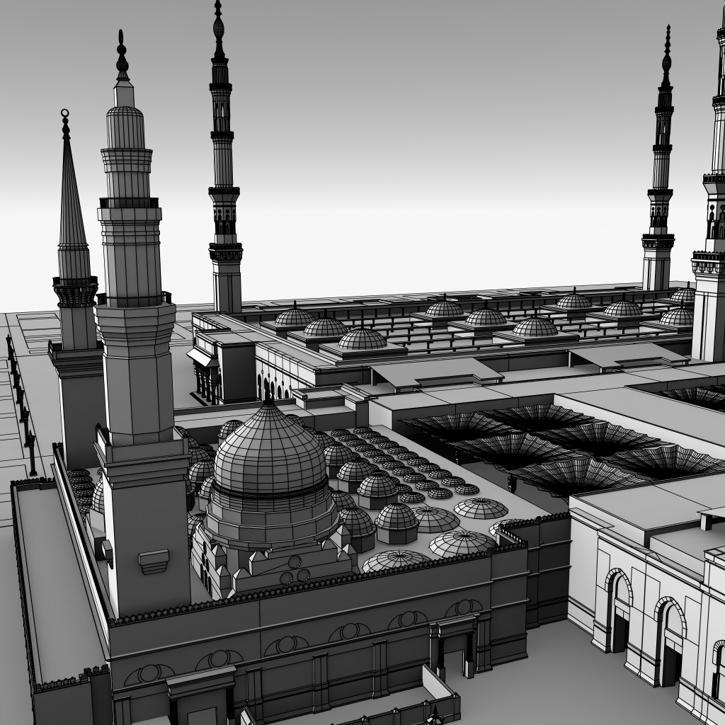 prophet masjid nabawi 3d model