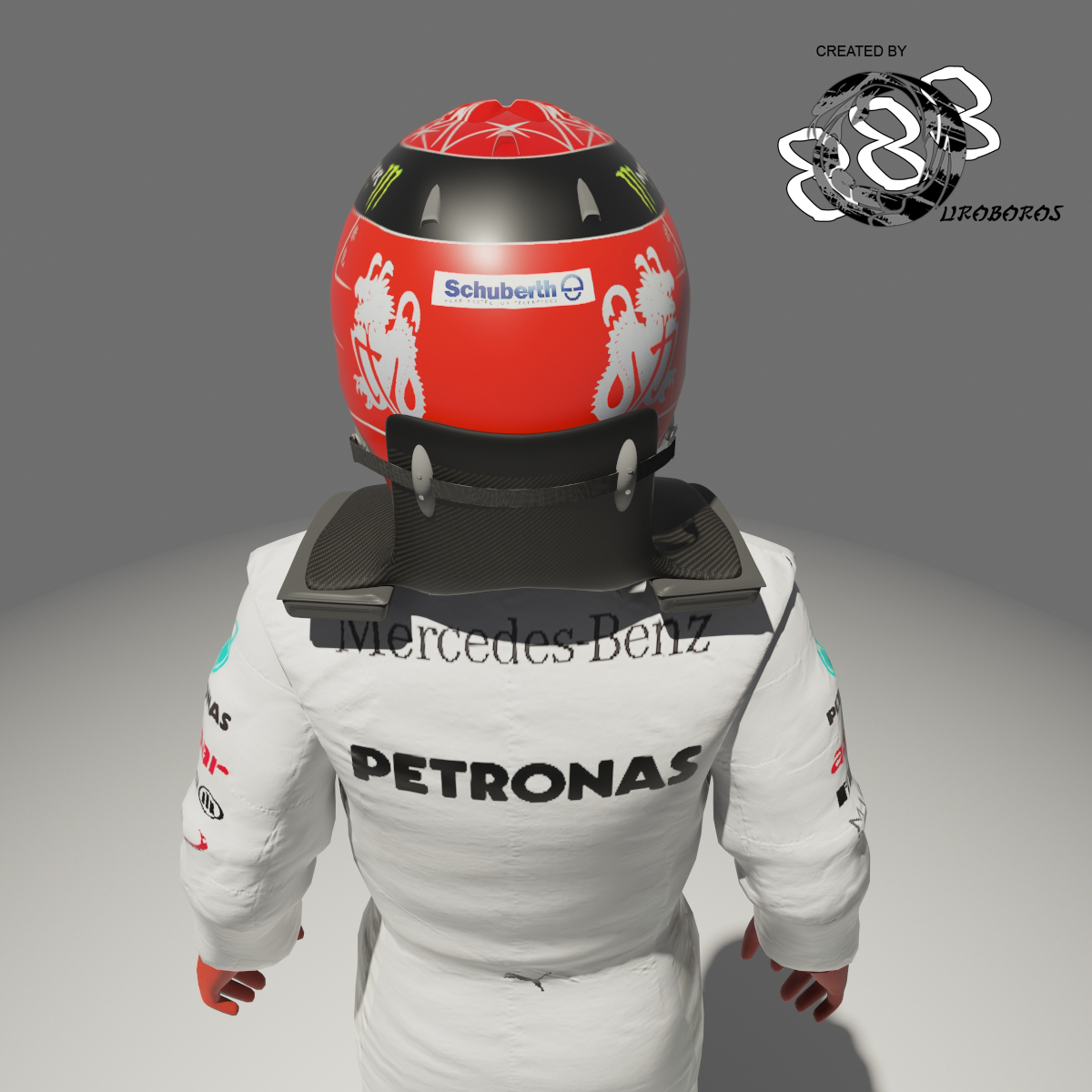 formula driver michael schumacher 3d model