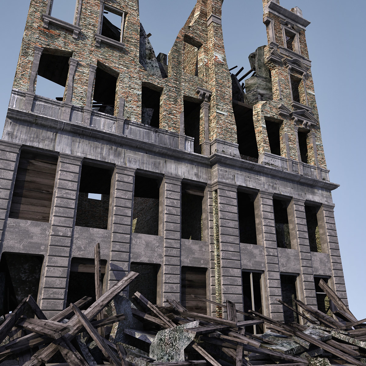 building ww2 3d model