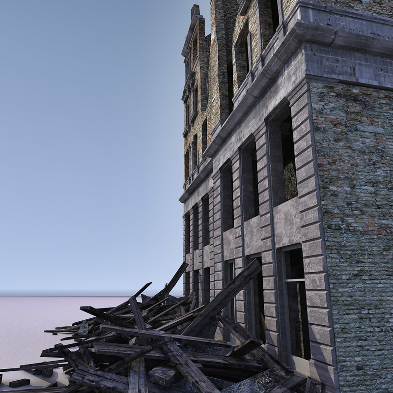 building ww2 3d model