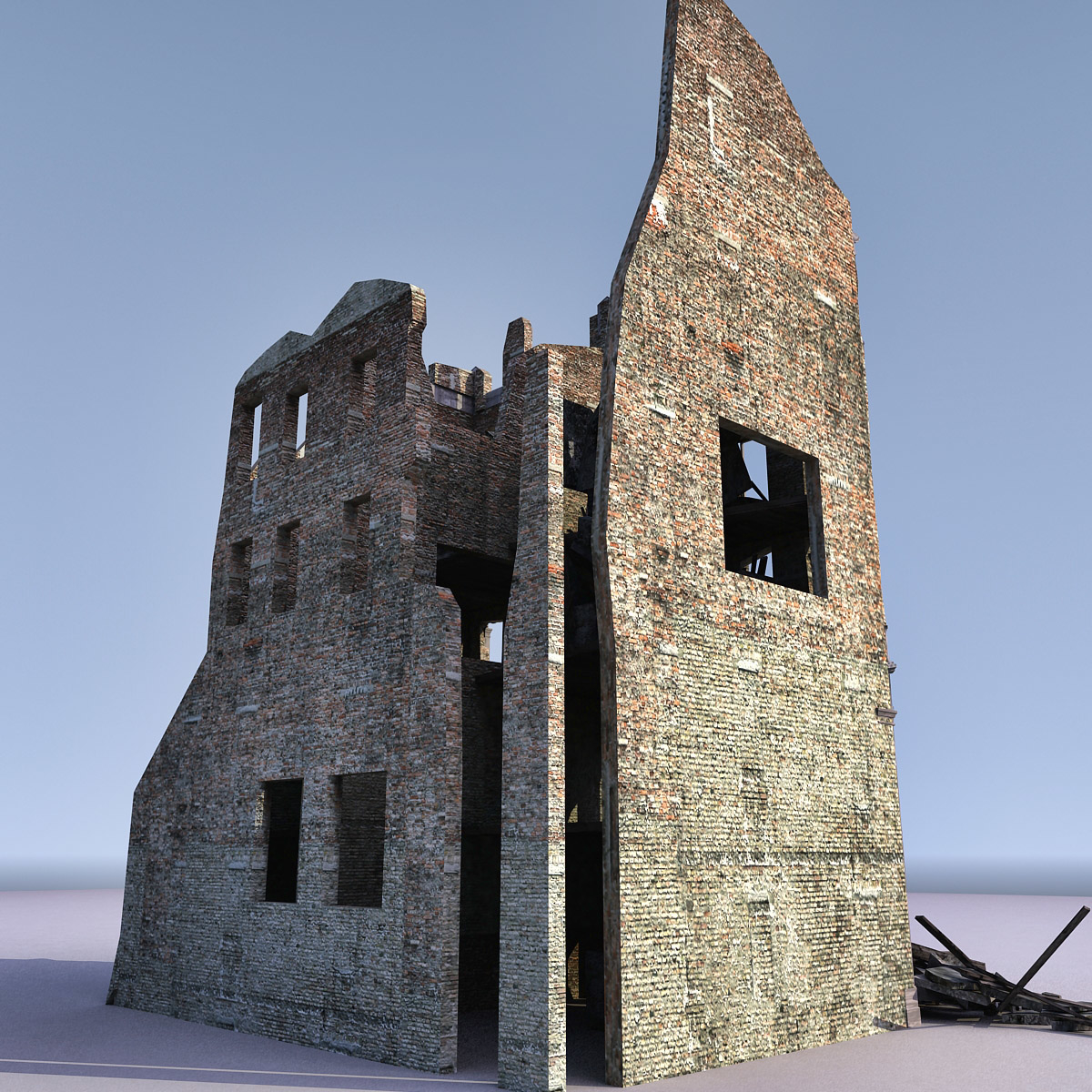 building ww2 3d model