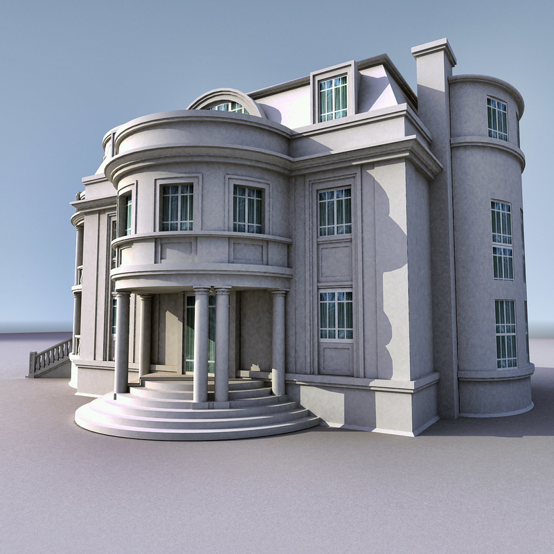 3d max house building villa