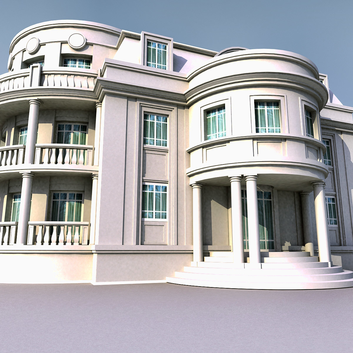 3d max house building villa