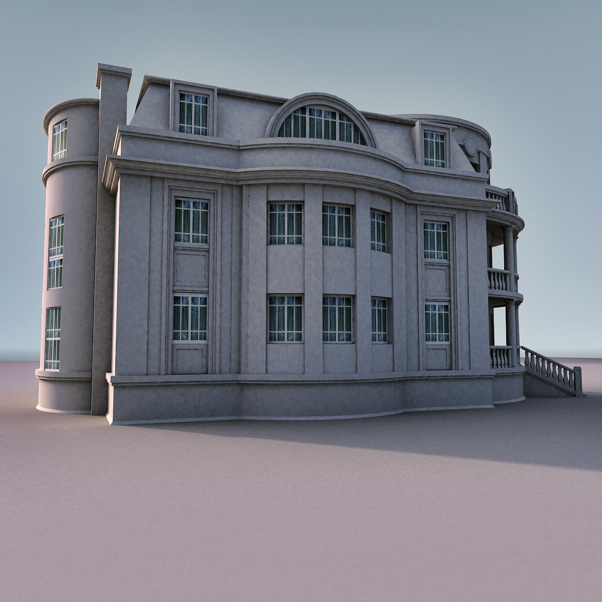 3d max house building villa