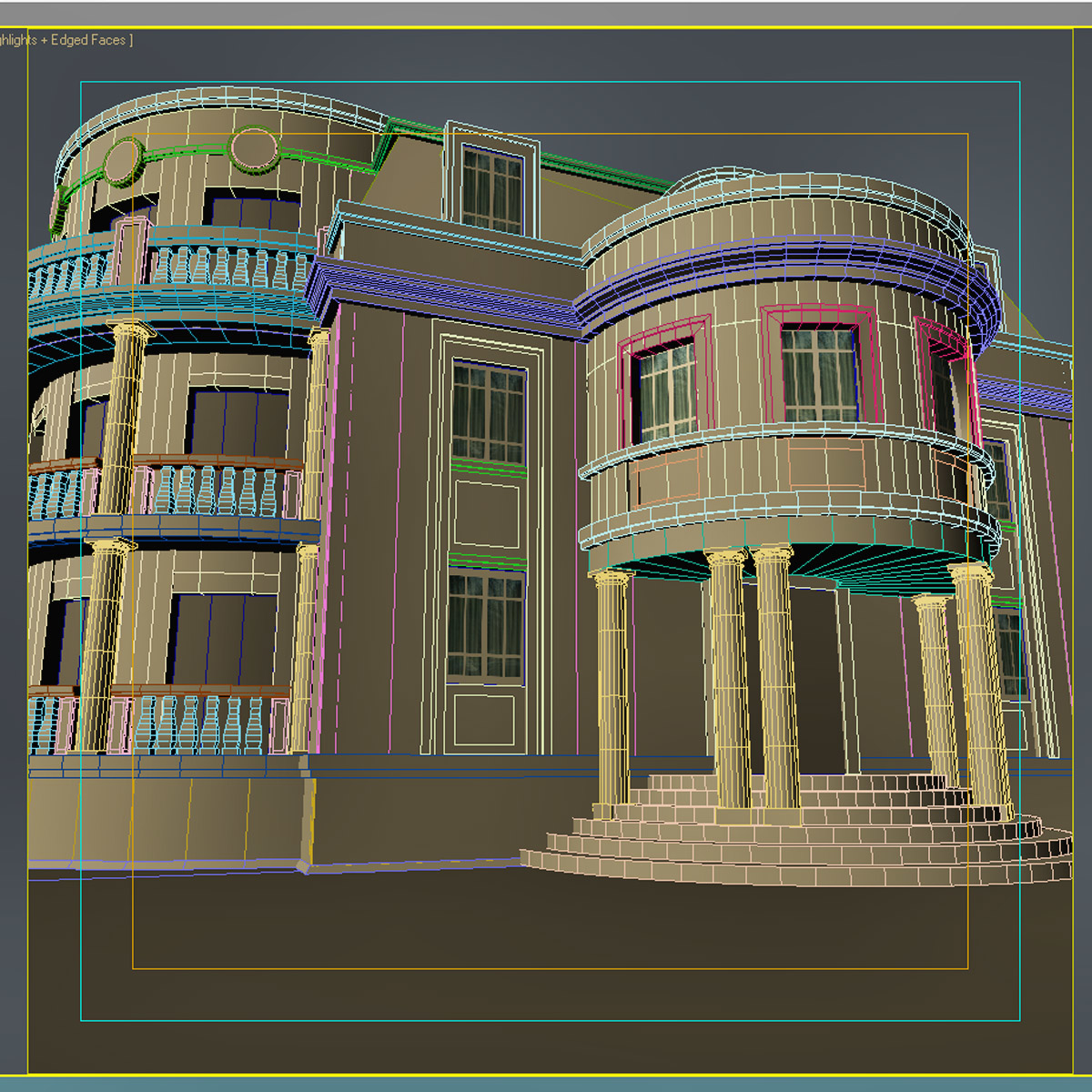 3d max house building villa