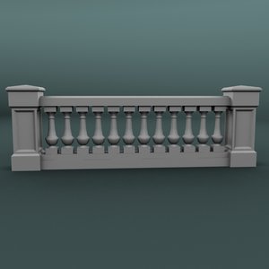 Balustrade 3D Models for Download | TurboSquid