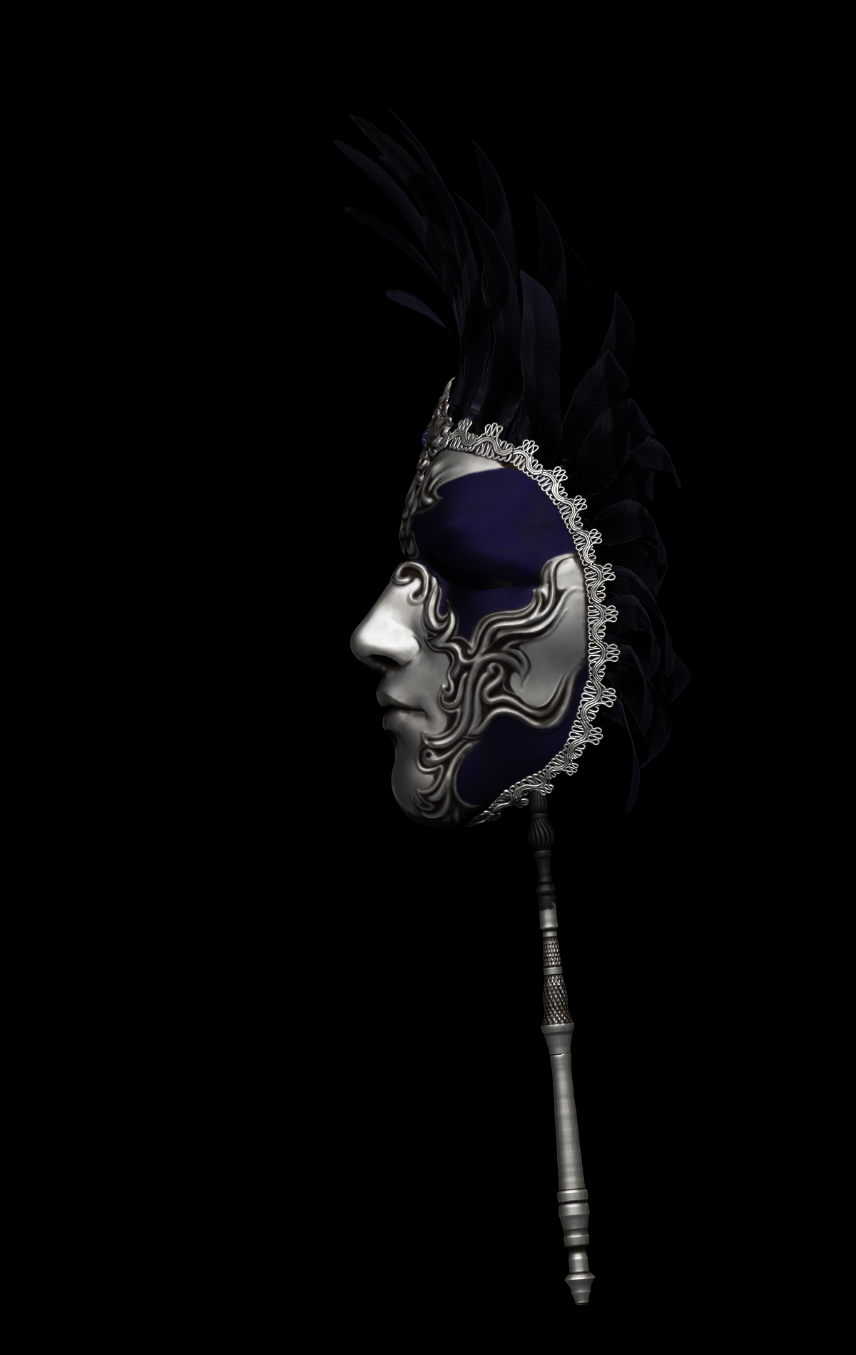 free obj model venetian mask