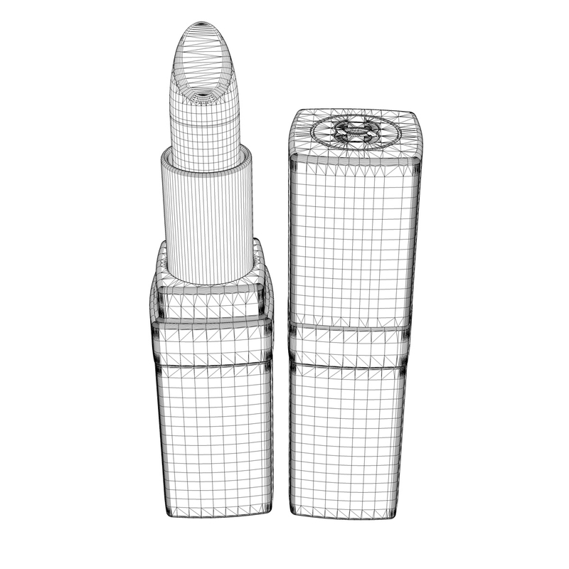 lipstick modeled 3d model