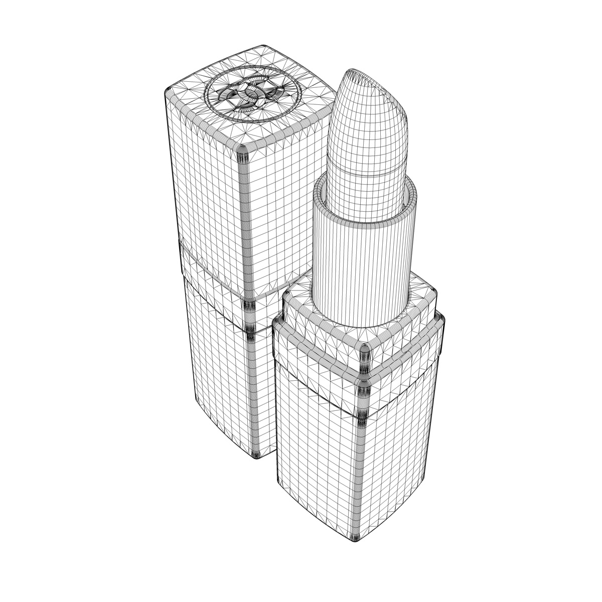 lipstick modeled 3d model