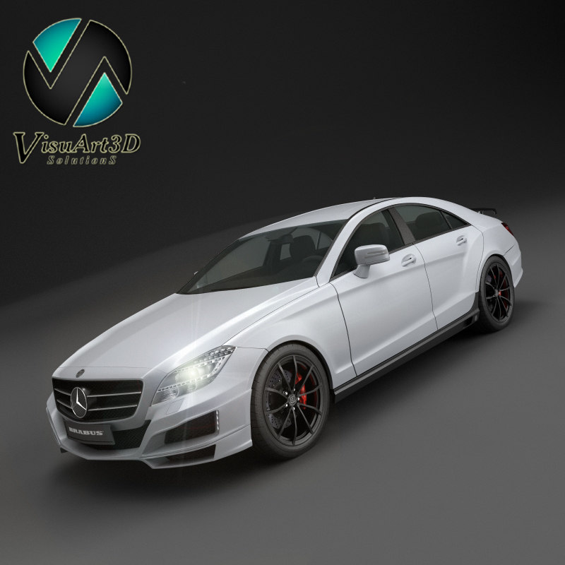 3d mercedes benz cls brabus model