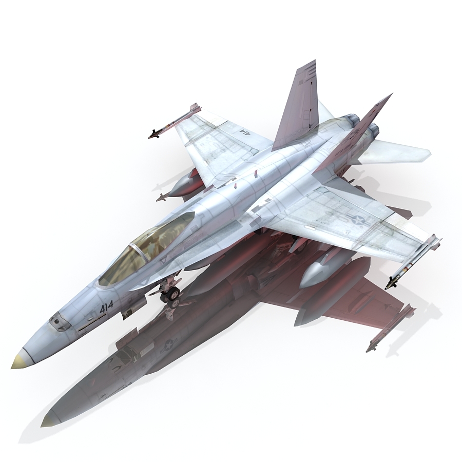 3d model of f18 hornet
