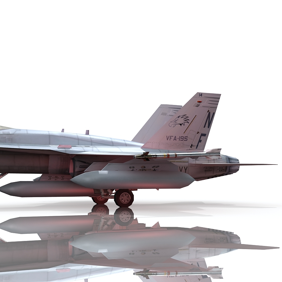 3d model of f18 hornet