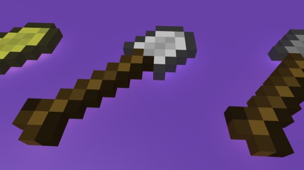 3d shovel minecraft