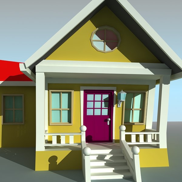 3d model cartoon house 2