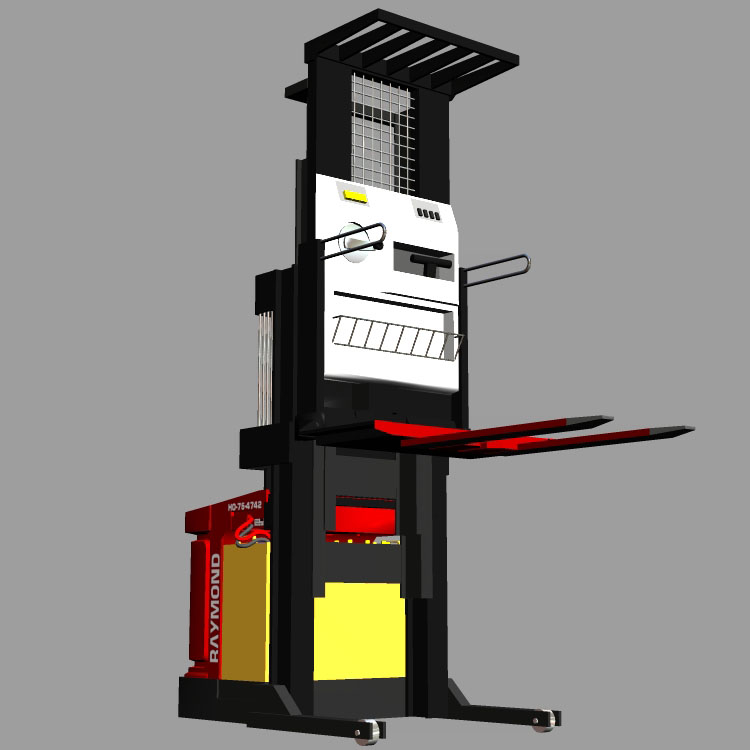 3d model order picker forklift