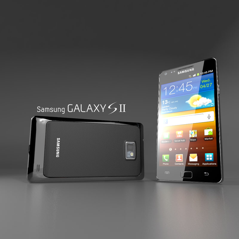 3d samsung galaxy s2 model