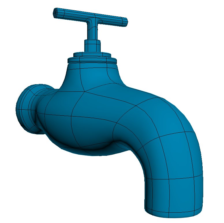 3d model faucet