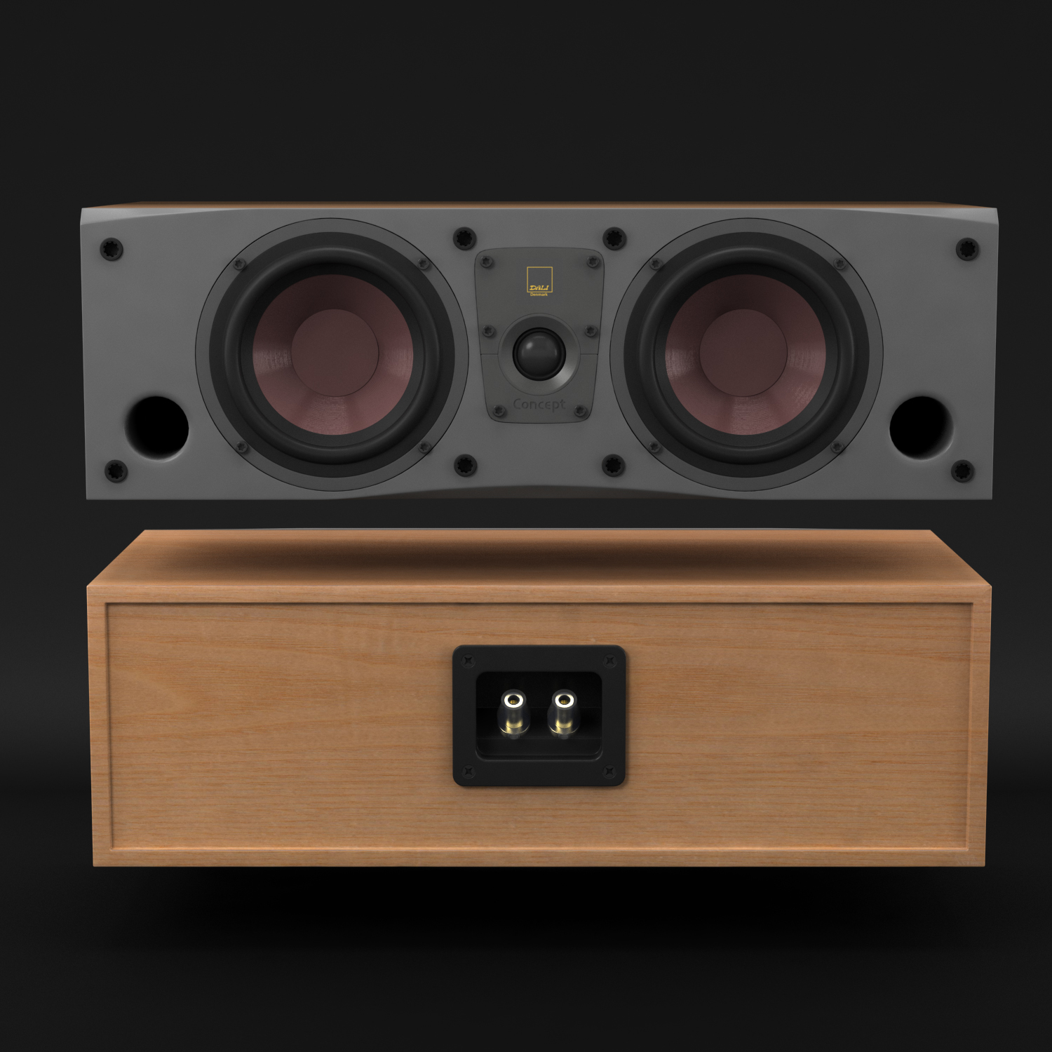 dali concept center speaker 3d model
