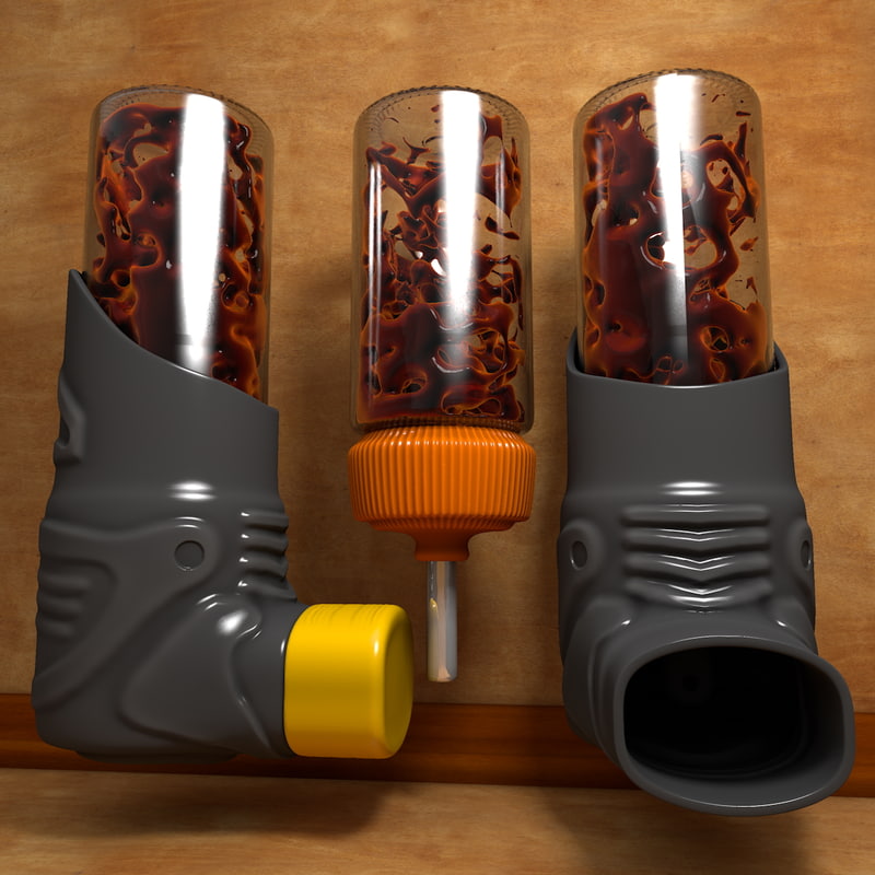 3d inhaler model