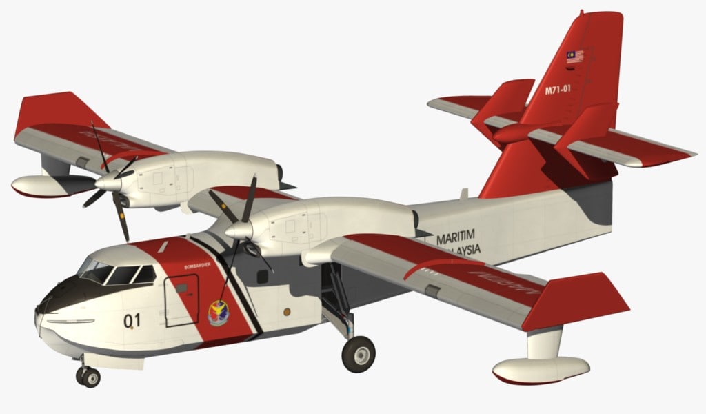 obj canadair cl 415 maritim