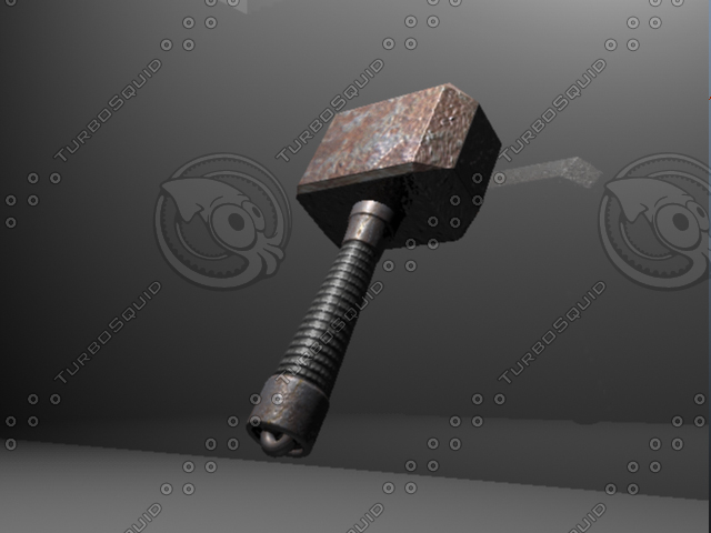 3d model blacksmiths hammer