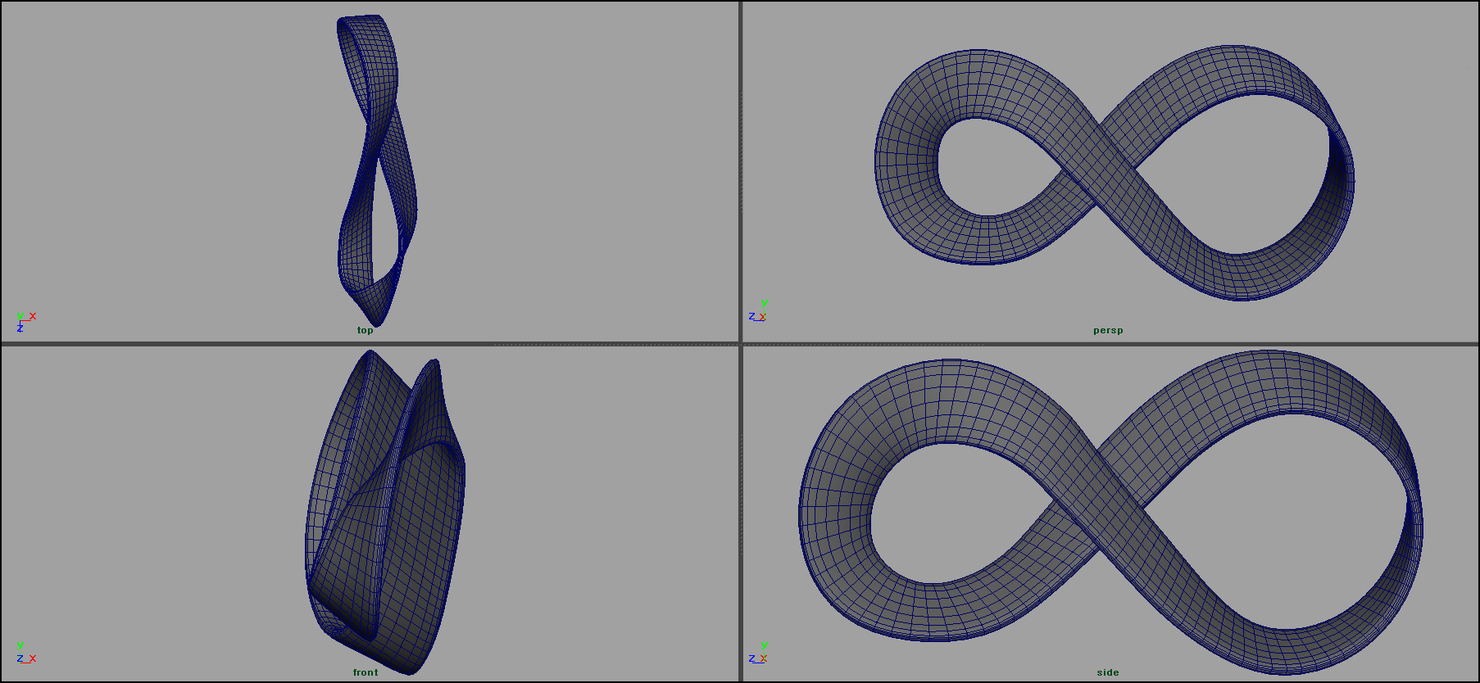mobius strip 3d x