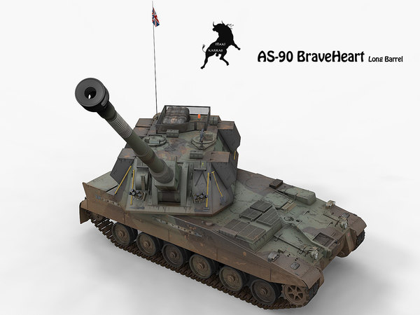 3D модель AS-90 BraveHeart NATO Long Gun - TurboSquid 721456