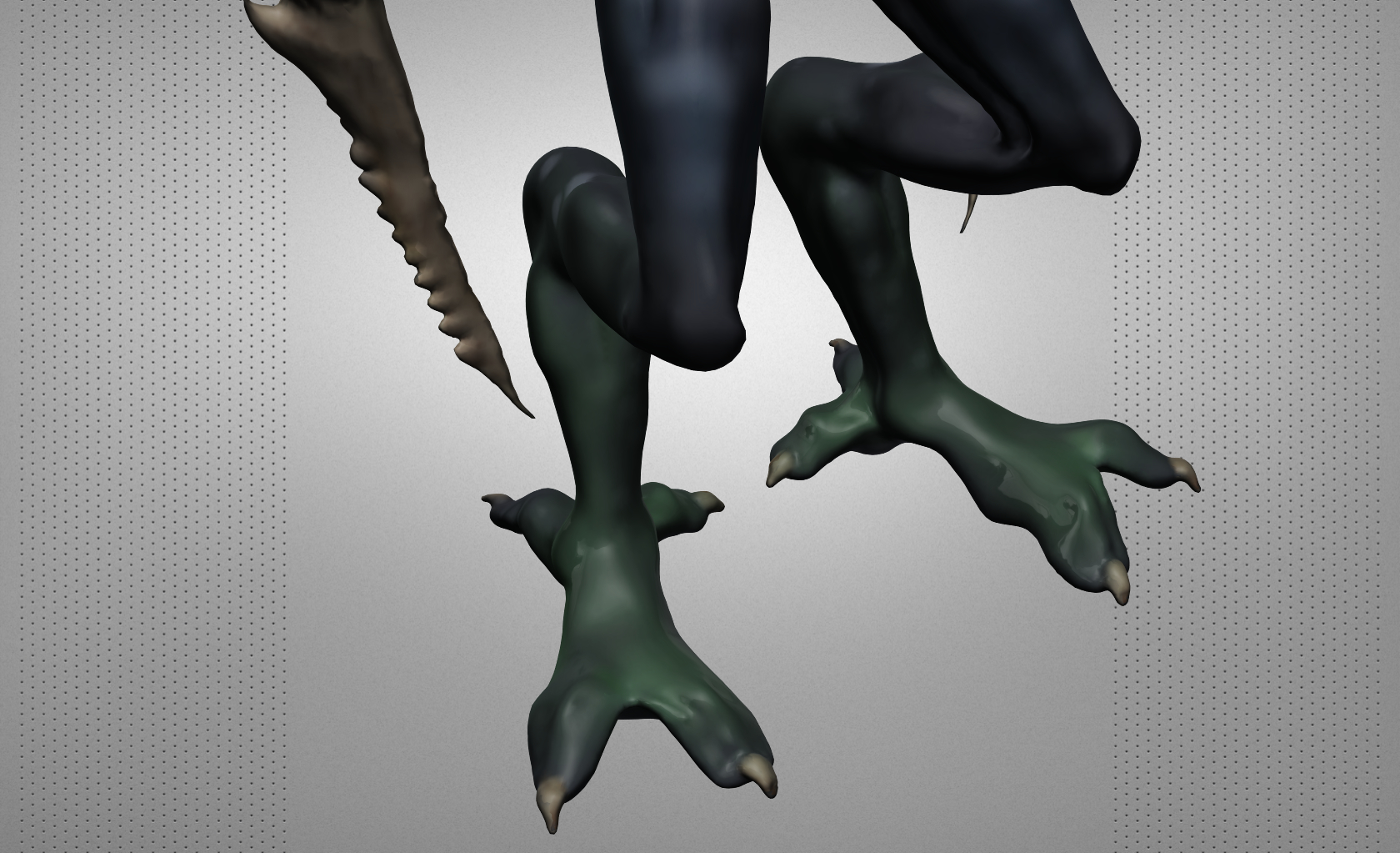 3d model of deep sea creature