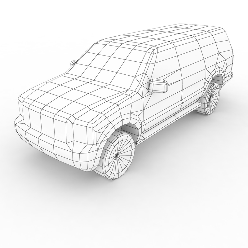 3d model excursion suv