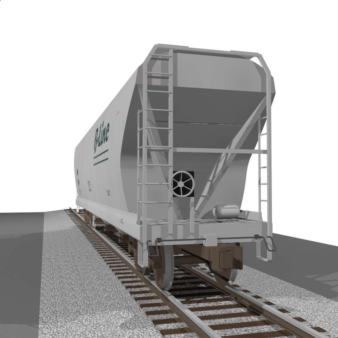 train car hopper c4d