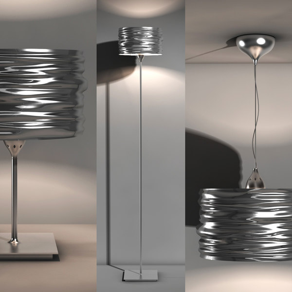 3d model aqua cil lamps